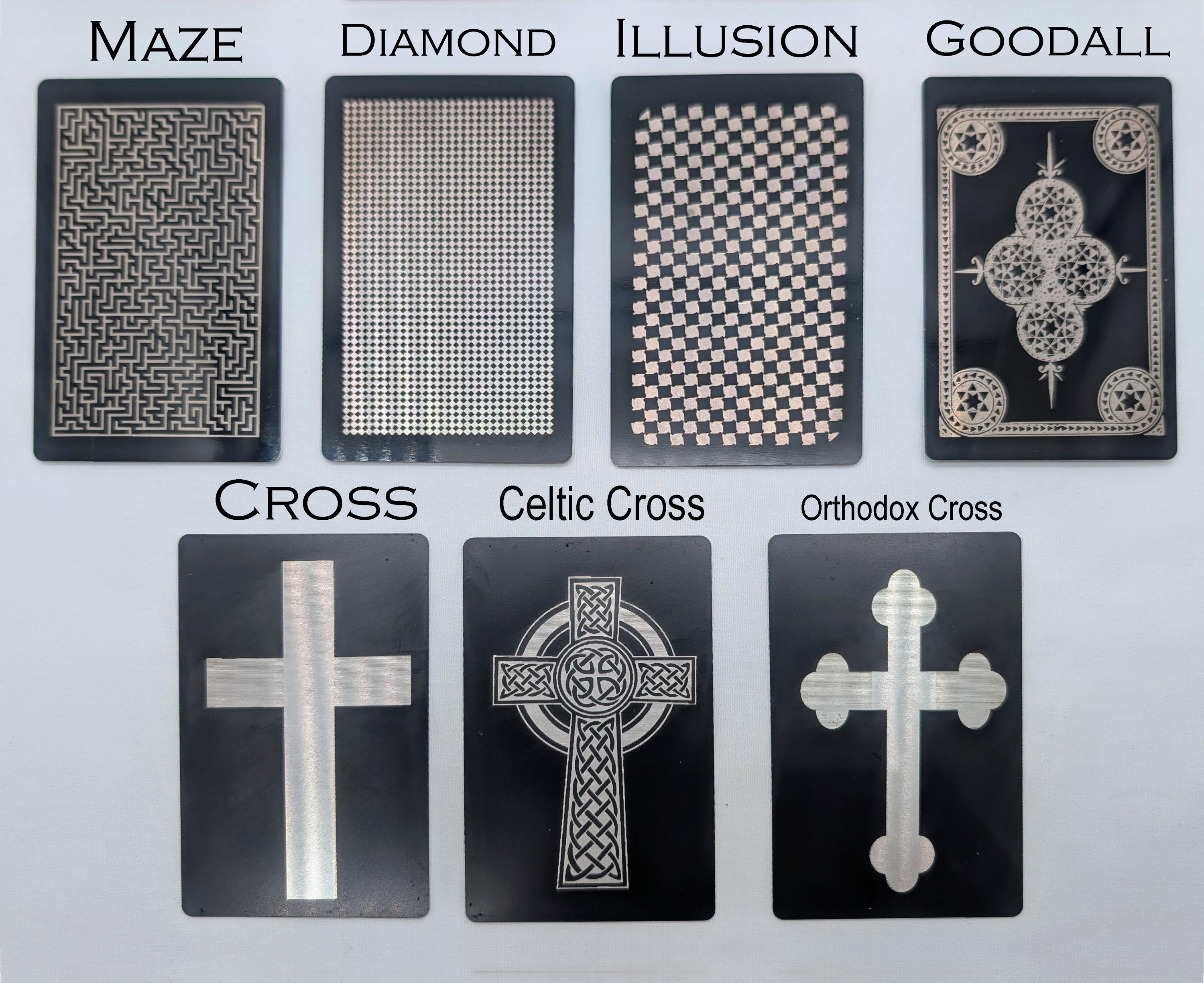 Laser Engraved Metal Playing Cards: Collectible Poker Set | Novelty ...