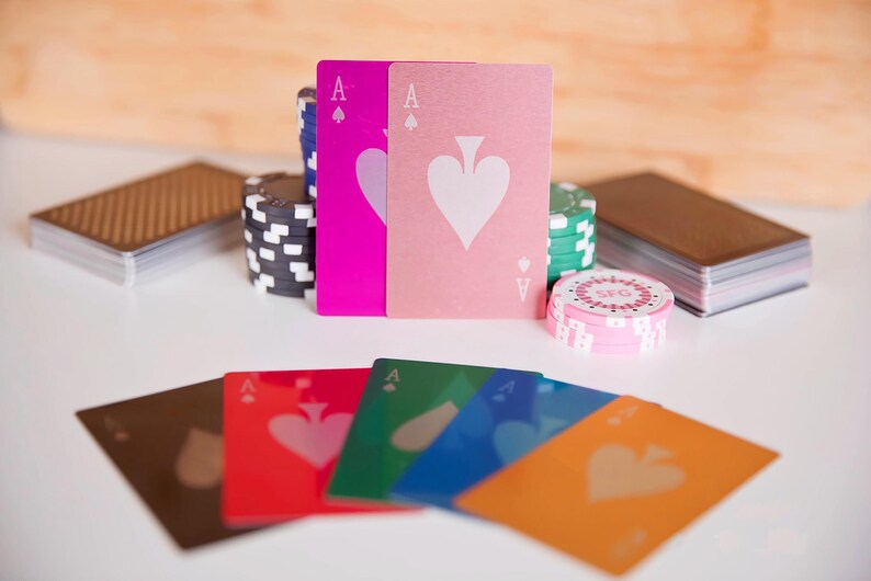 Laser Engraved Metal Playing Cards: Collectible Poker Set | Novelty ...