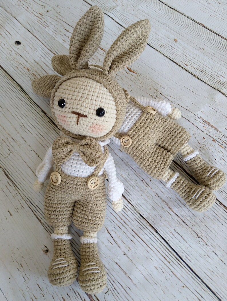 Amigurumi Rabbit Handmade Rabbit Crocheted Bunny Stuffed - Etsy