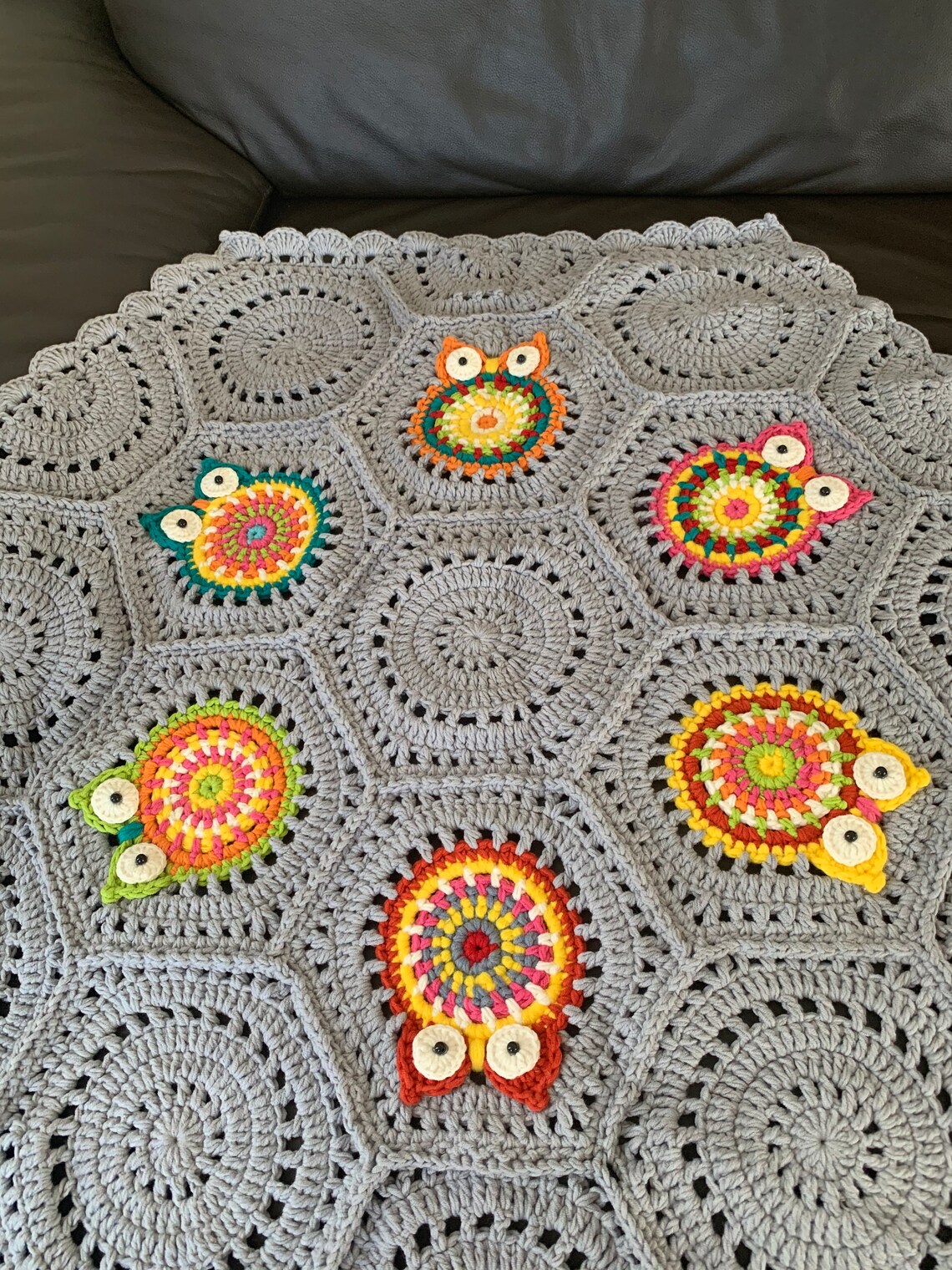 Handmade Crochet Play Mat HEXAGON MAT Home Decor HEXAGON Mat - Etsy