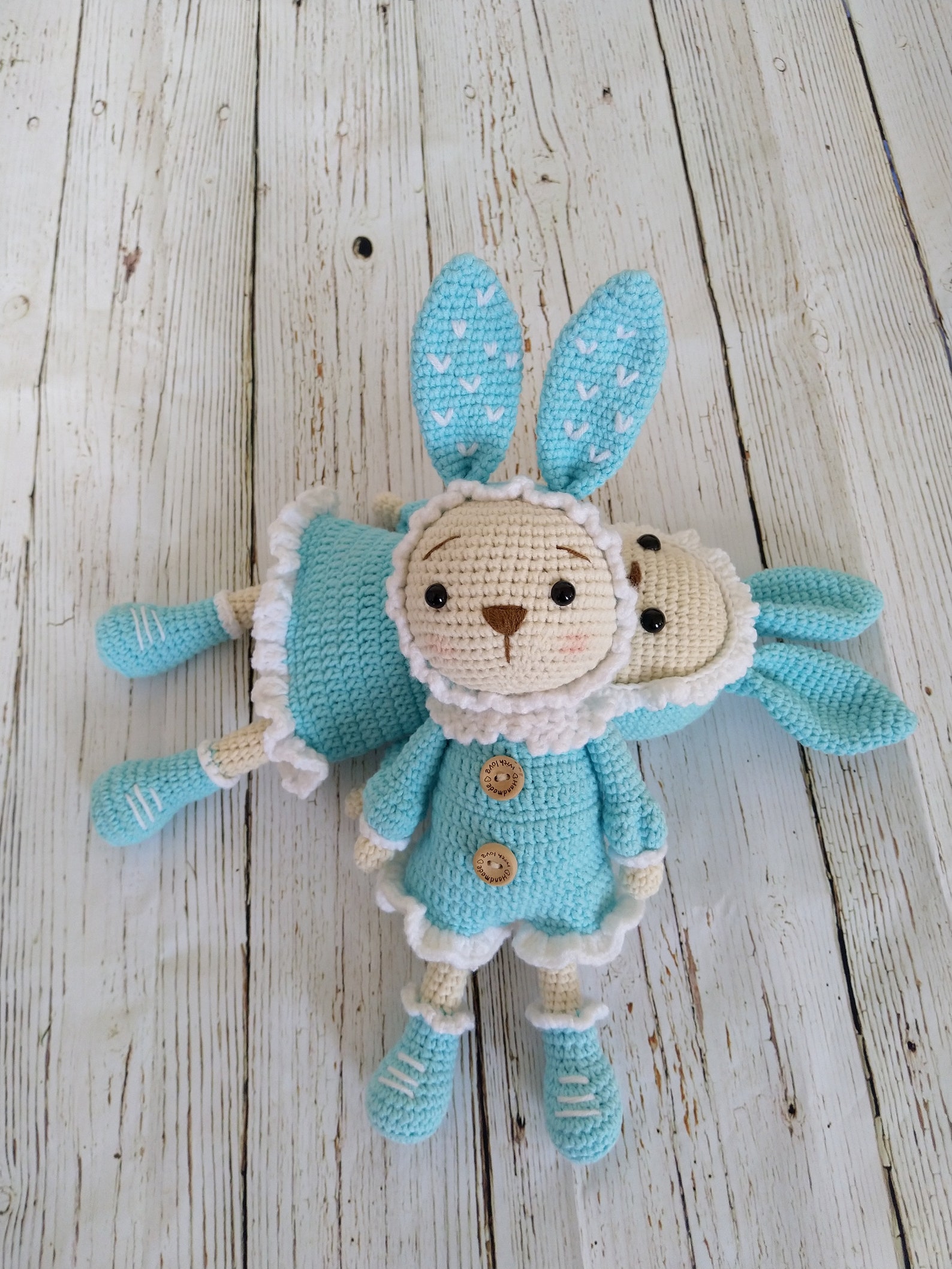Amigurumi Rabbit Handmade Rabbit Crocheted Bunny Stuffed - Etsy