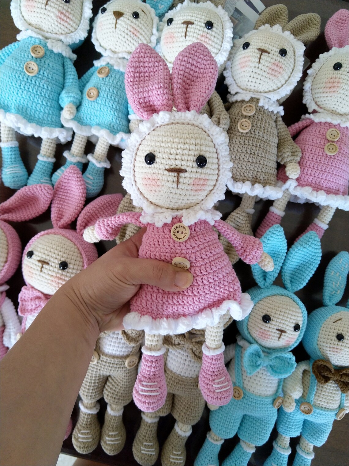 Amigurumi Rabbit Handmade Rabbit Crocheted Bunny Stuffed | Etsy