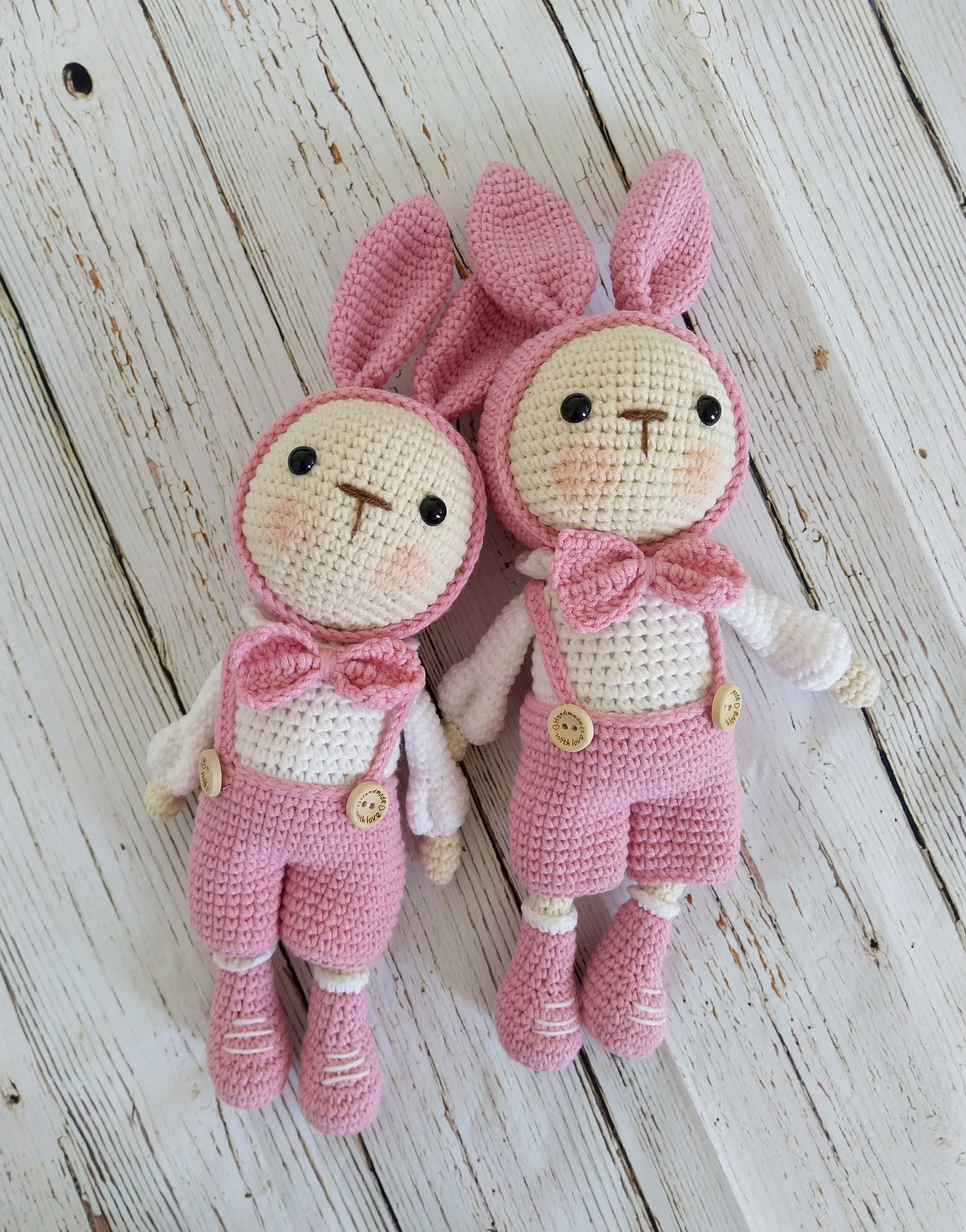 Amigurumi Rabbit Handmade Rabbit Crocheted Bunny Stuffed - Etsy