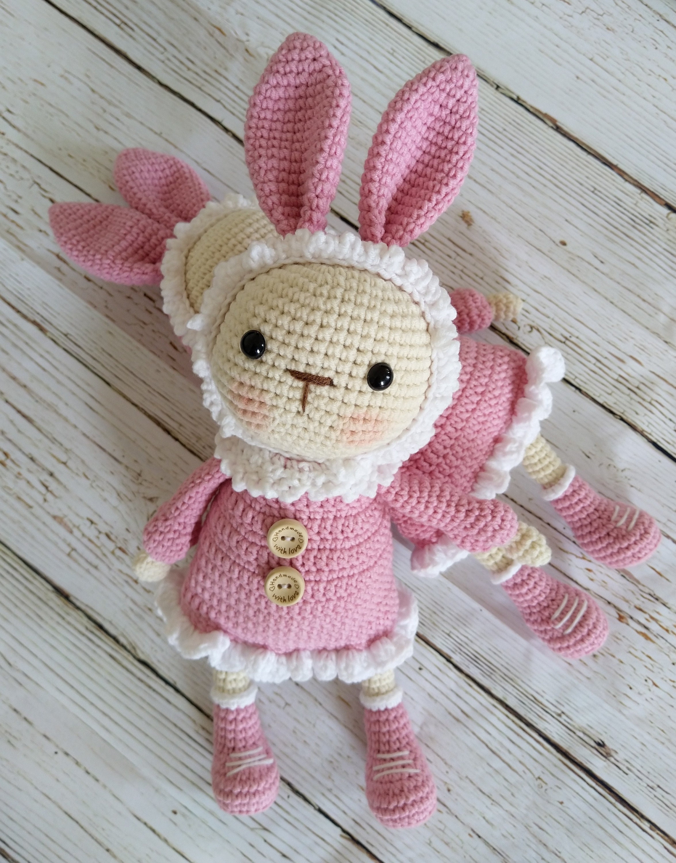 Amigurumi Rabbit Handmade Rabbit Crocheted Bunny Stuffed - Etsy