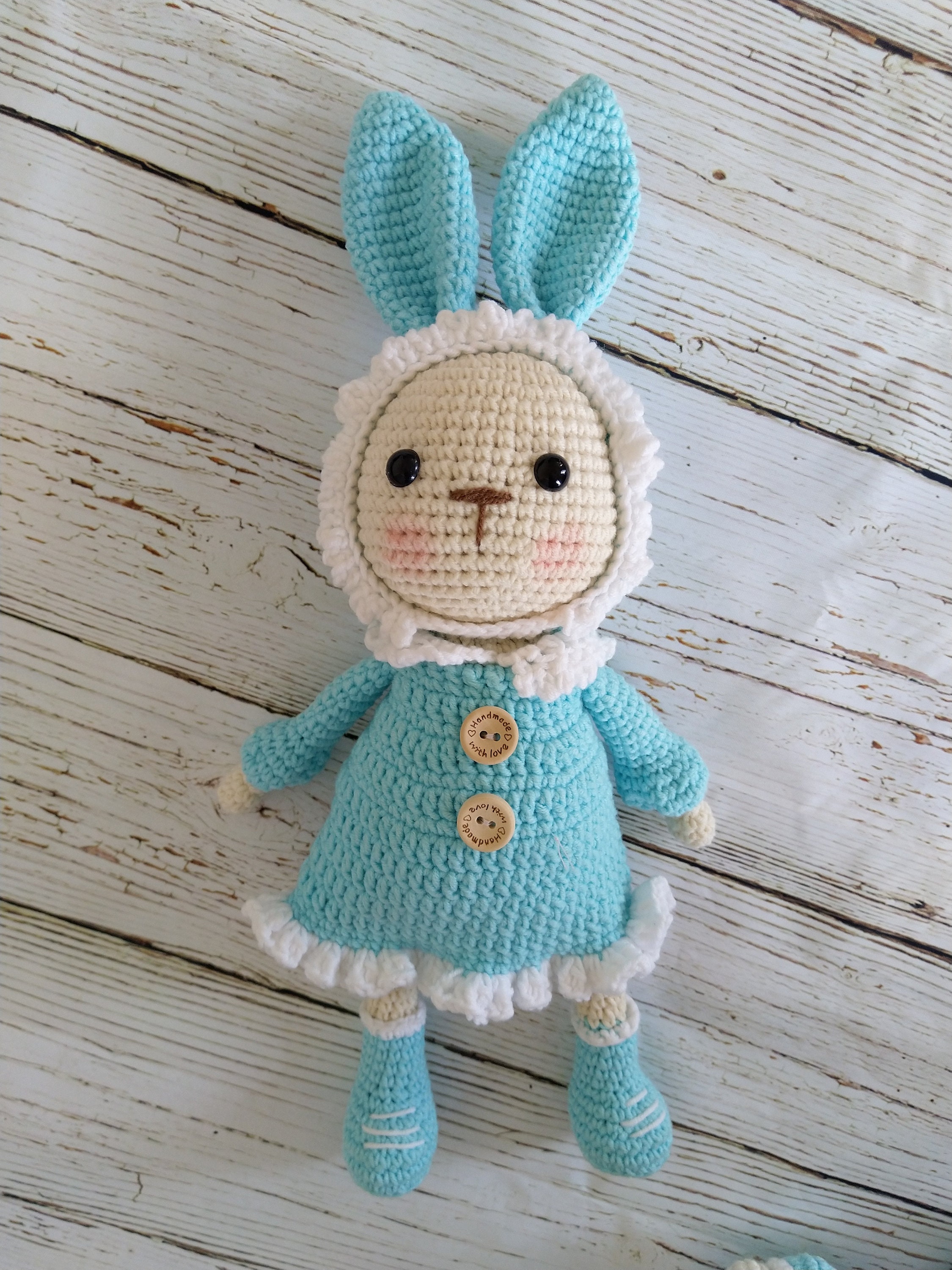 Amigurumi Rabbit Handmade Rabbit Crocheted Bunny Stuffed - Etsy