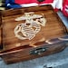 USMC Memory Box for Marines and Veterans, A Large Wooden Box ...