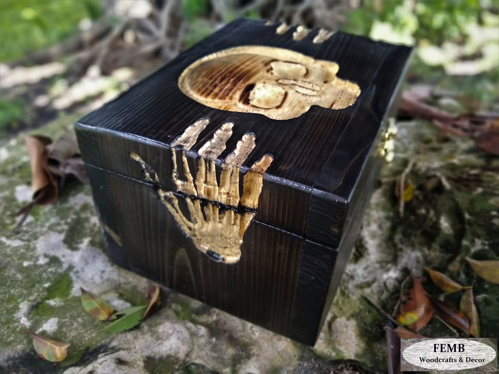 Goth Jewelry Box Skull Box Halloween Decor Makes the Perfect | Etsy