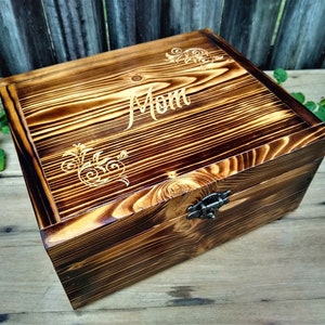 Large Keepsake Box W. Personalized Engraving, Customized Father’s Day ...