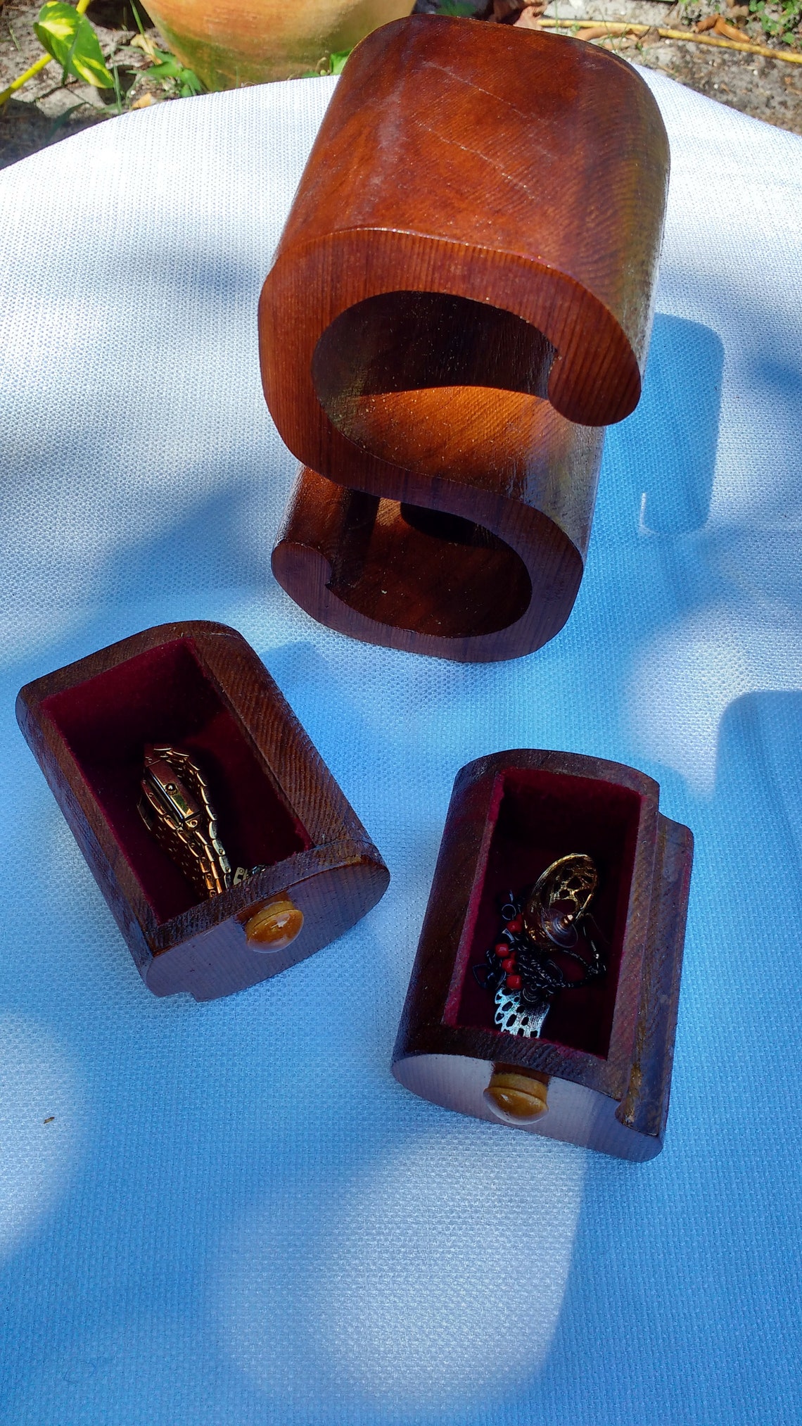 S Shape Jewelry Box, Anniversary Gift for Him, Small Keepsake Box ...