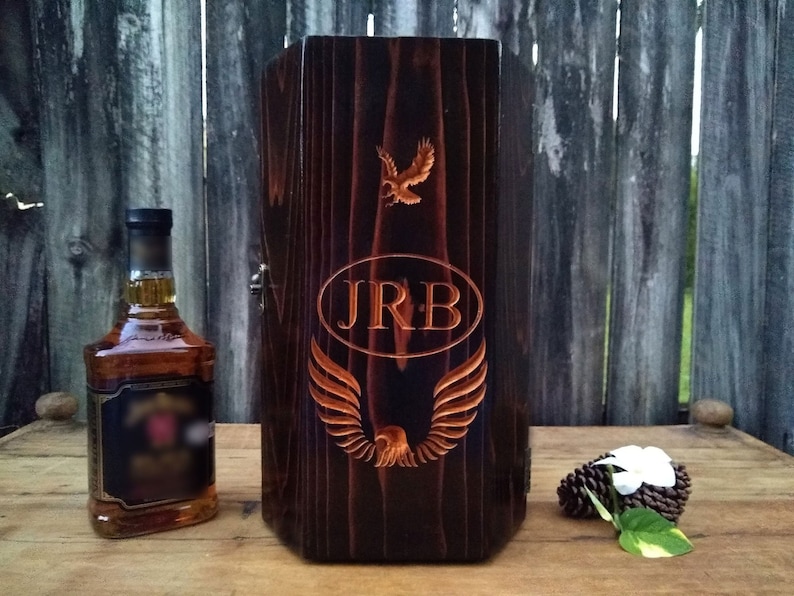 Personalized Bourbon Whiskey Box Gift for Mom for Him - Etsy