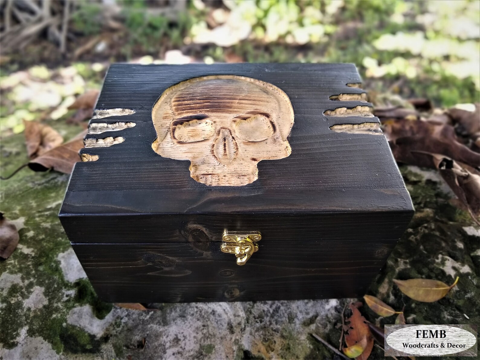 Goth Jewelry Box Skull Box Halloween Decor Makes the Perfect - Etsy