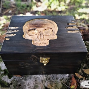 Goth Jewelry Box, Skull Box Halloween Decor Makes the Perfect Candy Box ...