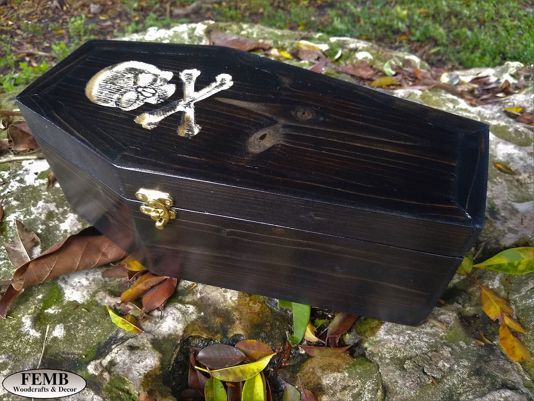 Coffin Box Halloween Decor, Wine Box Coffin Shape, Candy Box Casket ...