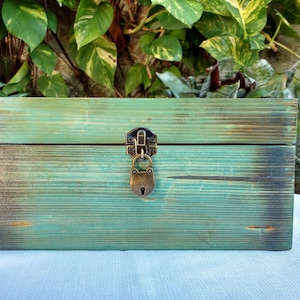 Personalized Memory Box With Lock, Beautifully Engraved Wooden Keepsake ...