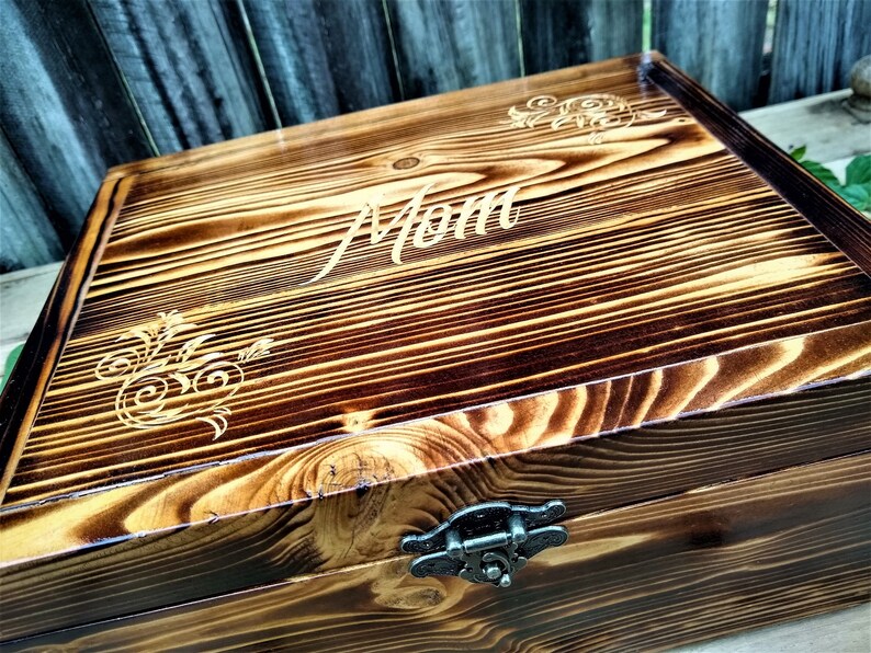 Large Keepsake Box W. Personalized Engraving, Customized Father’s Day ...