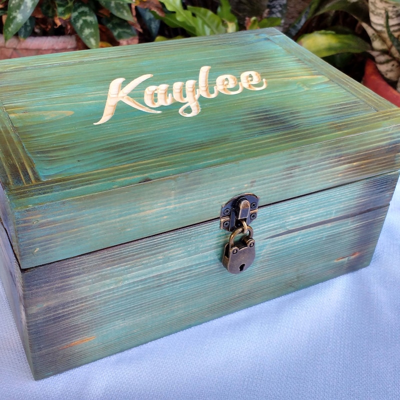 Wooden Keepsake Box - Etsy