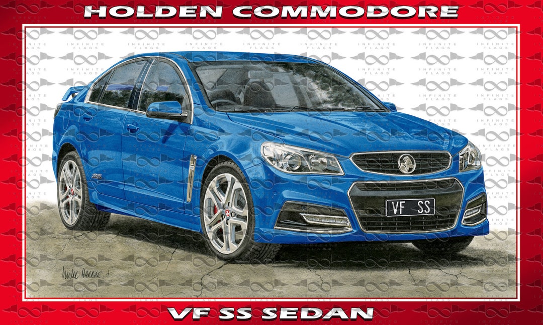 Holden VF Commodore SS Sedan BLUE Flag/banner 150cm X 90cm New - Etsy