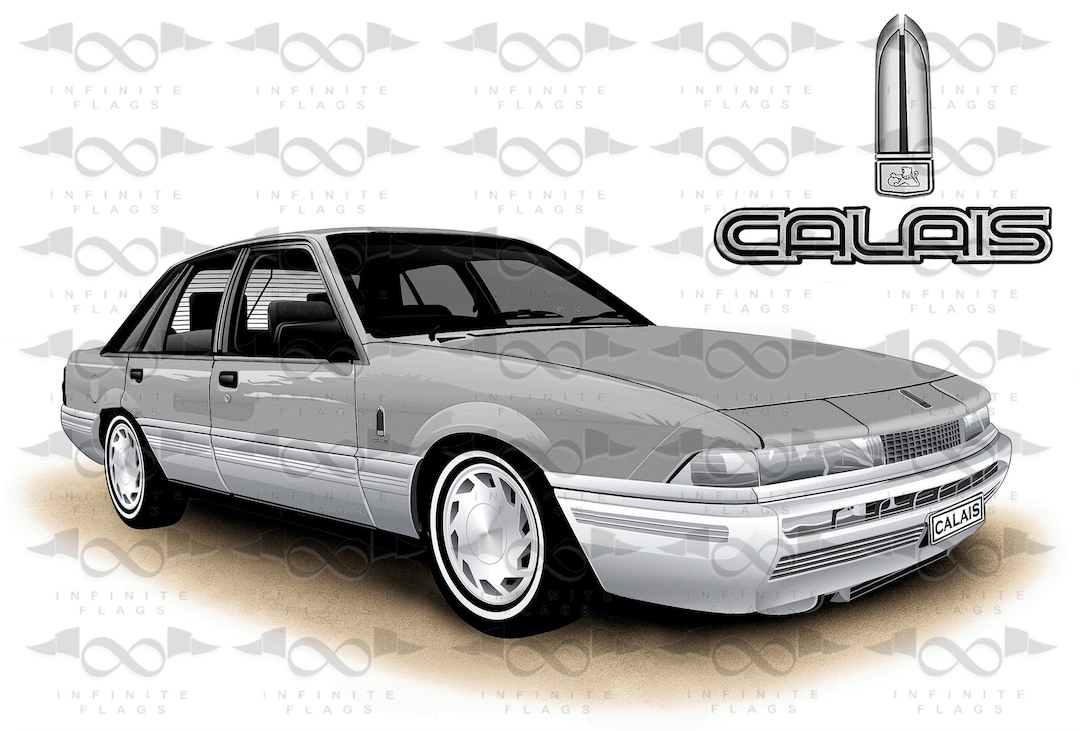 Holden VL Calais Sedan SILVER Flag/banner 150cm X 90cm NEW - Etsy Australia