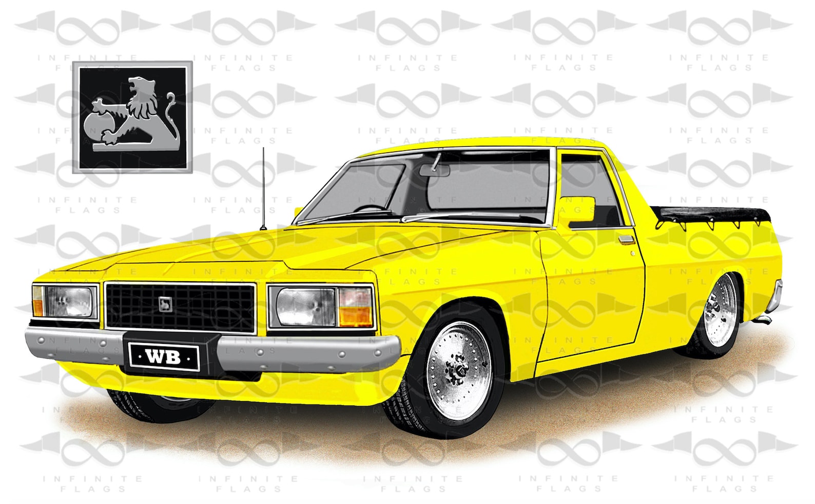 Holden WB Ute YELLOW Flag/banner 150cm X 90cm NEW - Etsy Australia