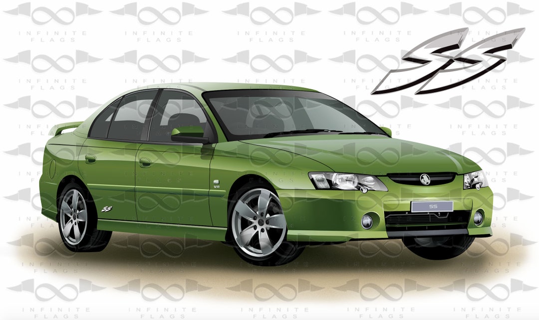 Holden VY SS Commodore Sedan GREEN Flag/banner 150cm X 90cm - Etsy