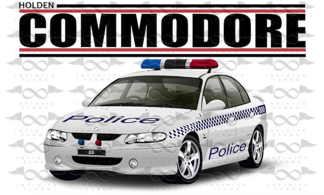 Holden Commodore Victoria VX SS POLICE Sedan Flag/banner 150cm X 90cm ...