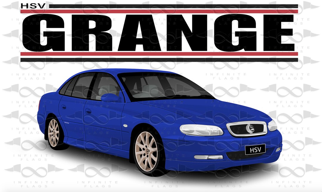 Holden Special Vehicles HSV WH Grange BLUE Flag/banner 150cm X 90cm New ...