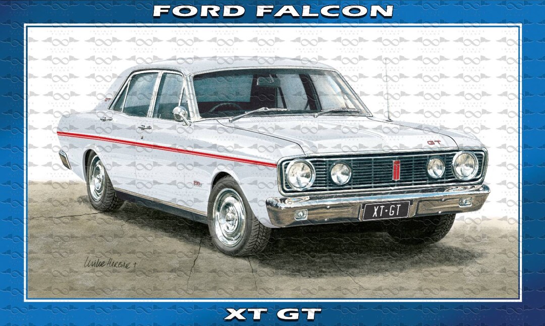 Ford Falcon XT GT Sedan WHITE Flag/banner 150cm X 90cm New - Etsy