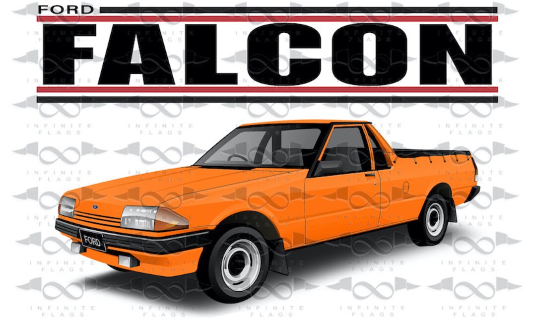 Ford Falcon XE Ute ORANGE Flag/banner 150cm X 90cm New - Etsy