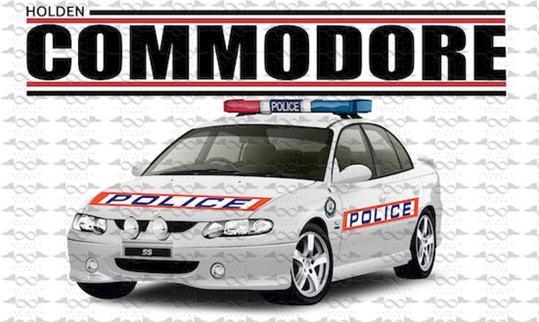 Holden Commodore New South Wales VX SS POLICE Sedan Flag/banner 150cm X ...