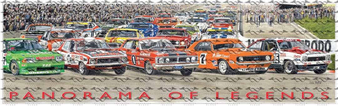 Panorama of Legends - BATHURST - Flag/banner 150cm X 50cm NEW - Etsy