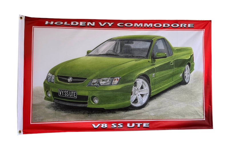 Holden Commodore VY SS Ute GREEN Flag/banner 150cm X 90cm New - Etsy ...