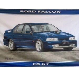 Ford Falcon EB GT Sedan BLUE Flag/banner 150cm X 90cm New - Etsy Australia