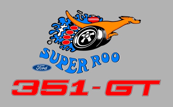 Ford Super Roo 351-GT Flag/banner 150cm X 90cm NEW | Etsy Australia