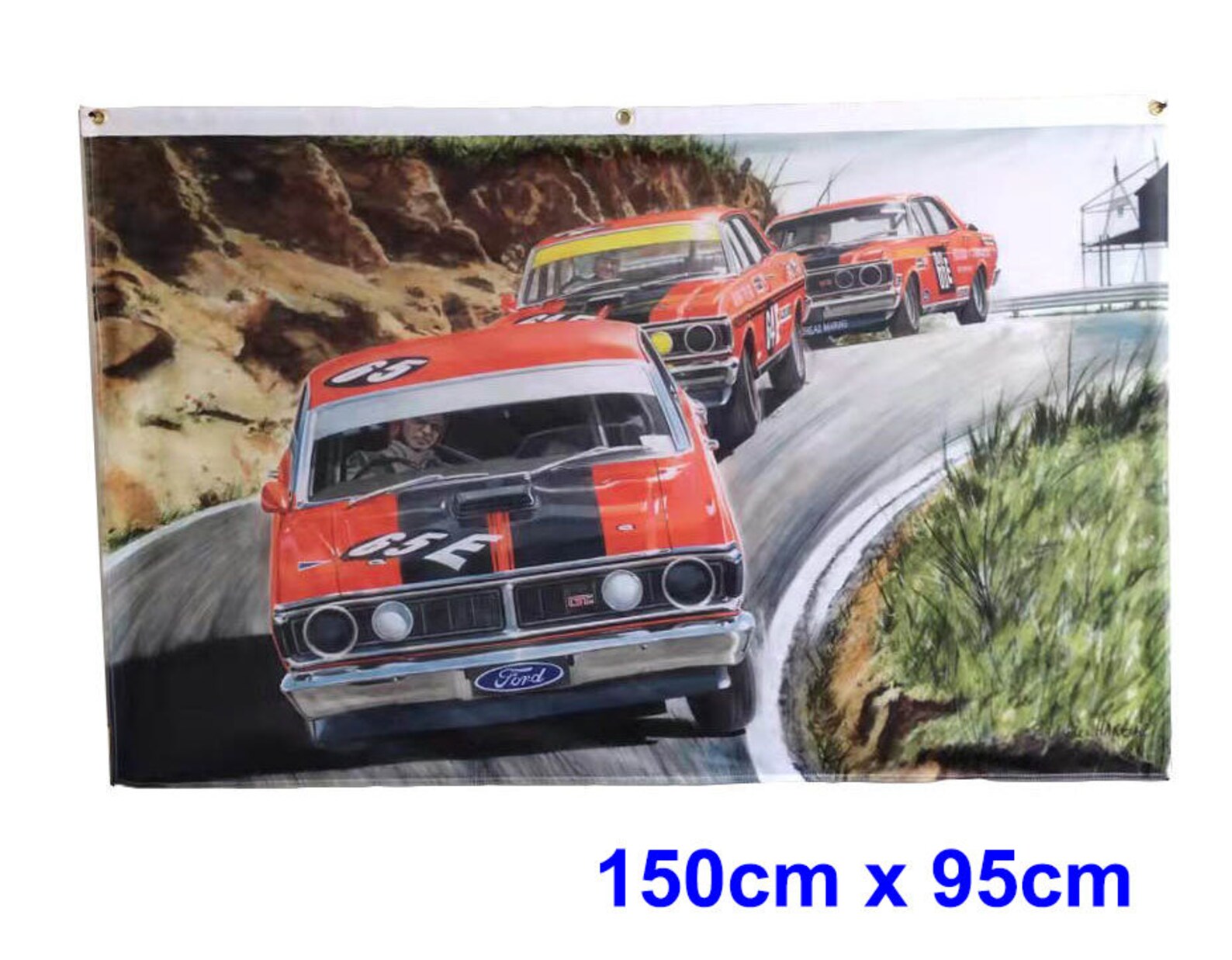 1971 Bathurst Racing Ford XY Falcon Allan Moffat Flag/banner 150cm X ...