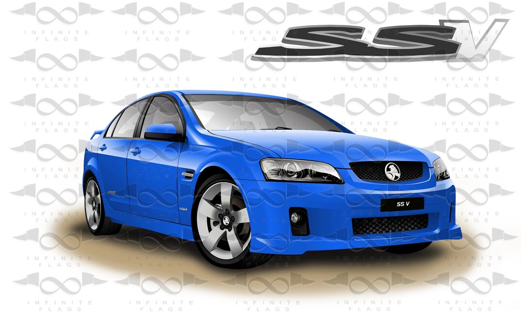 Holden VE SS-V Commodore Sedan BLUE Flag/banner 150cm X 90cm New - Etsy