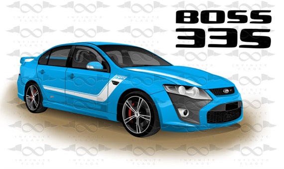 Ford Performance Vehicles FPV FG GT Boss 335 Blue Flag/banner - Etsy ...
