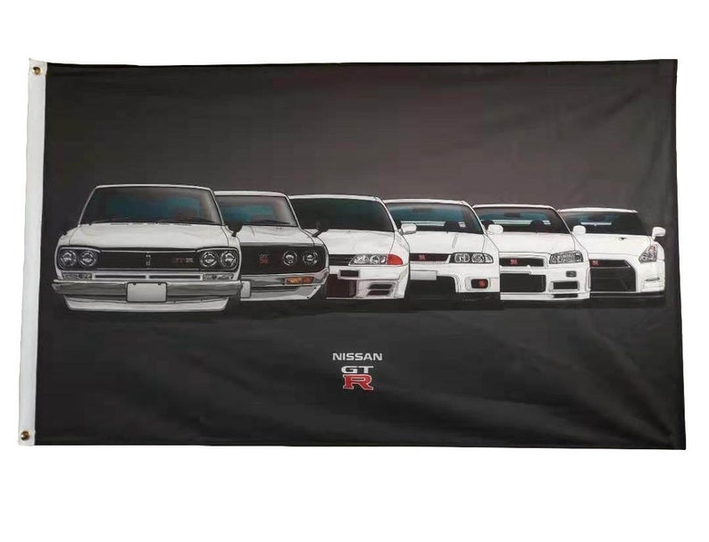 Nissan Skyline the Skyline & GTR Family Flag/banner 150cm X 90cm NEW ...
