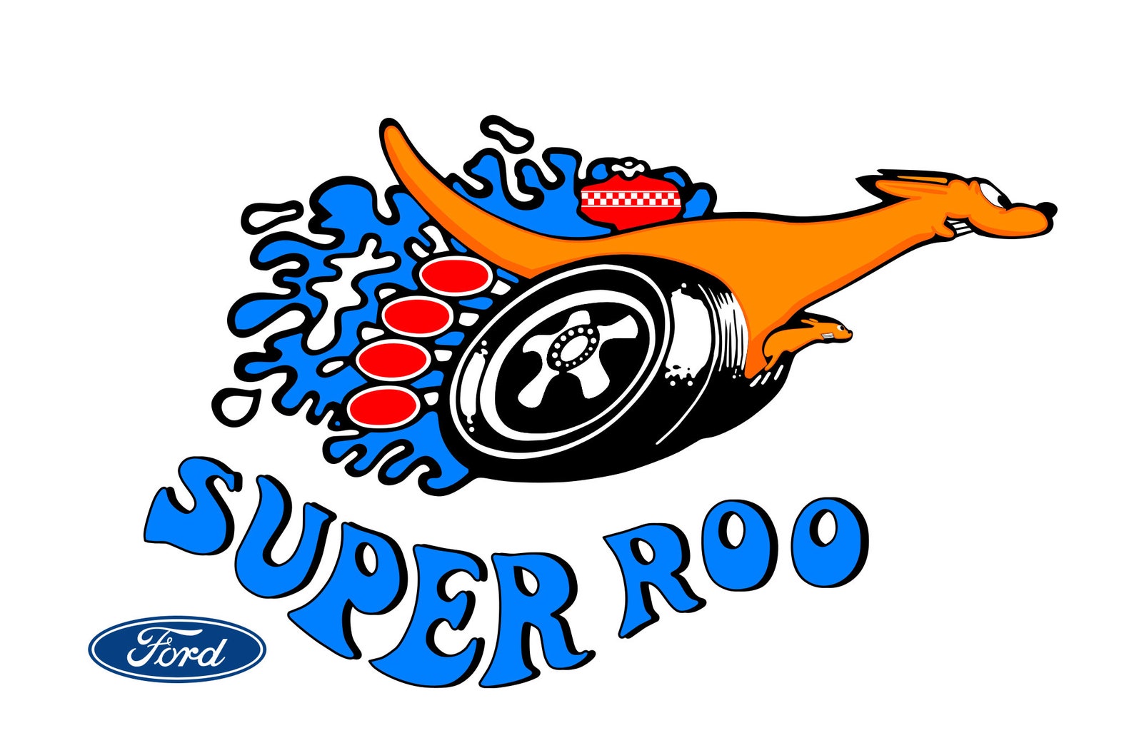 Ford Super Roo old school Falcon GT GTHO XY flag/banner 150cm | Etsy