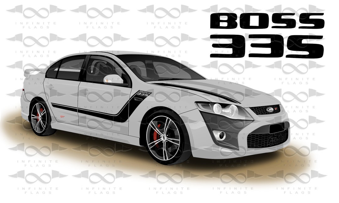 Ford Performance Vehicles FPV FG GT Boss 335 Silver Flag/banner 150cm X ...