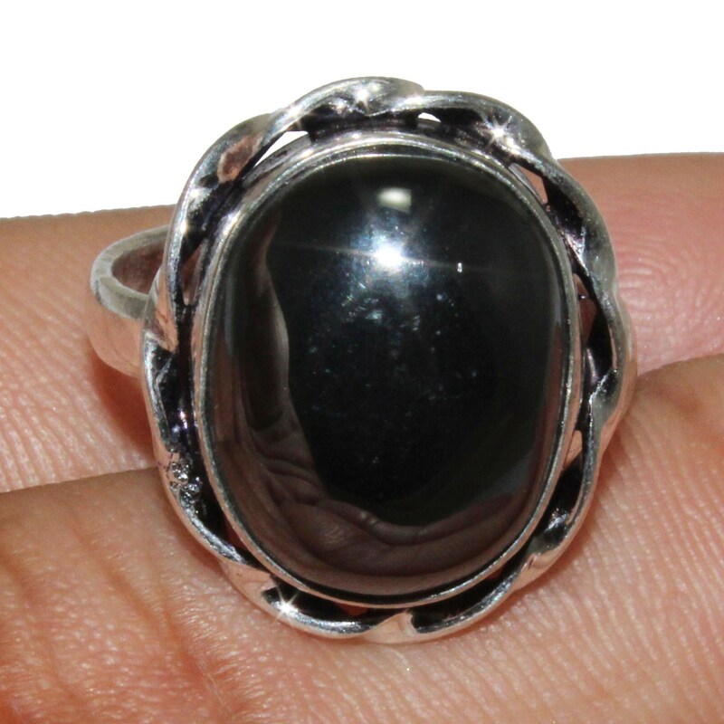 Hematite Ring Women - Etsy
