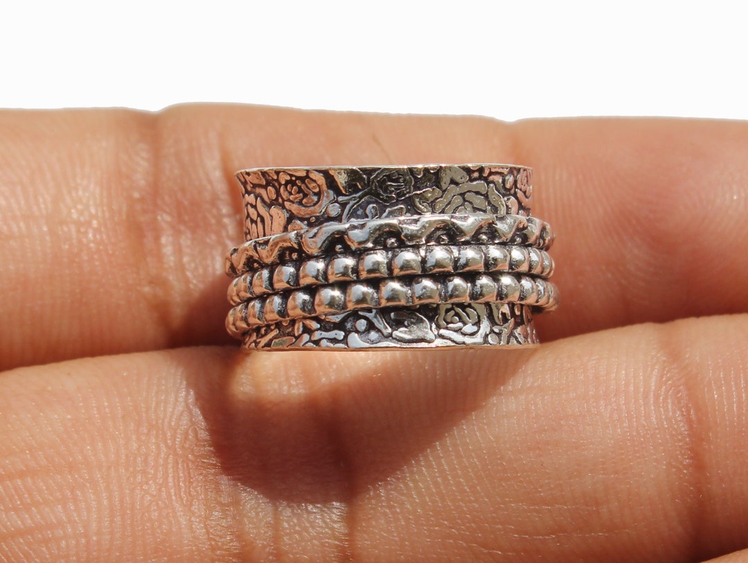 Spinner Ring, Spinning Spinner Ring, Boho Chunky Ring, Designer ...