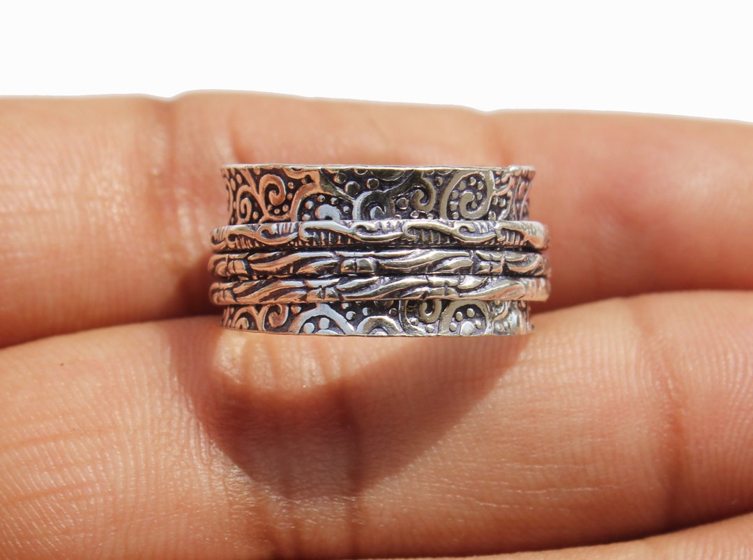 Spinner Ring, Spinning Spinner Ring, Boho Chunky Ring, Designer ...
