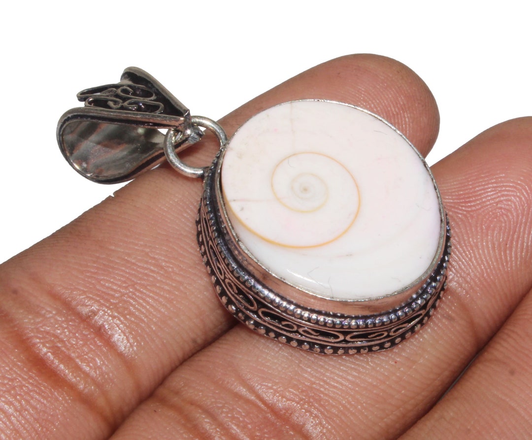 Shiva Eye Shell Pendant, Gemstone Pendant, Designer Pendant, Gift for ...