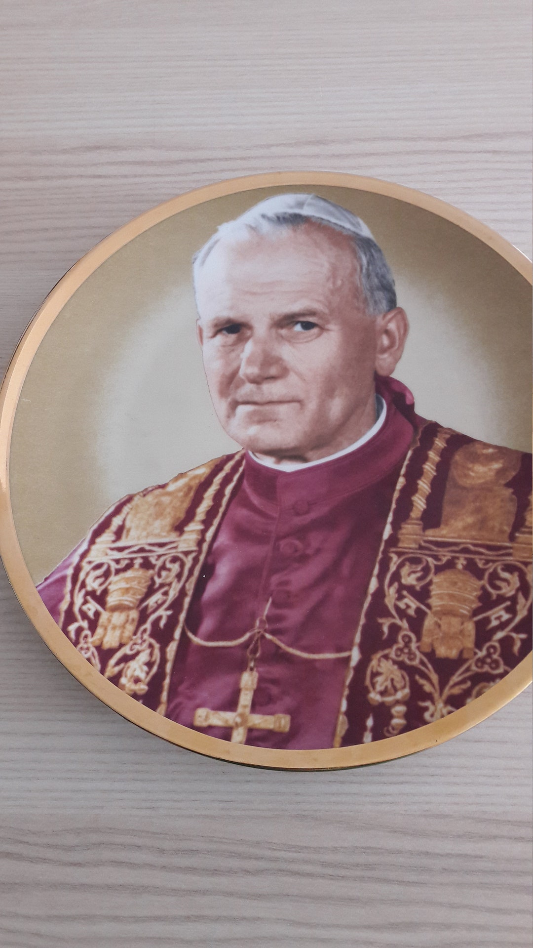 Commemorative Plate of Pope John II - Etsy