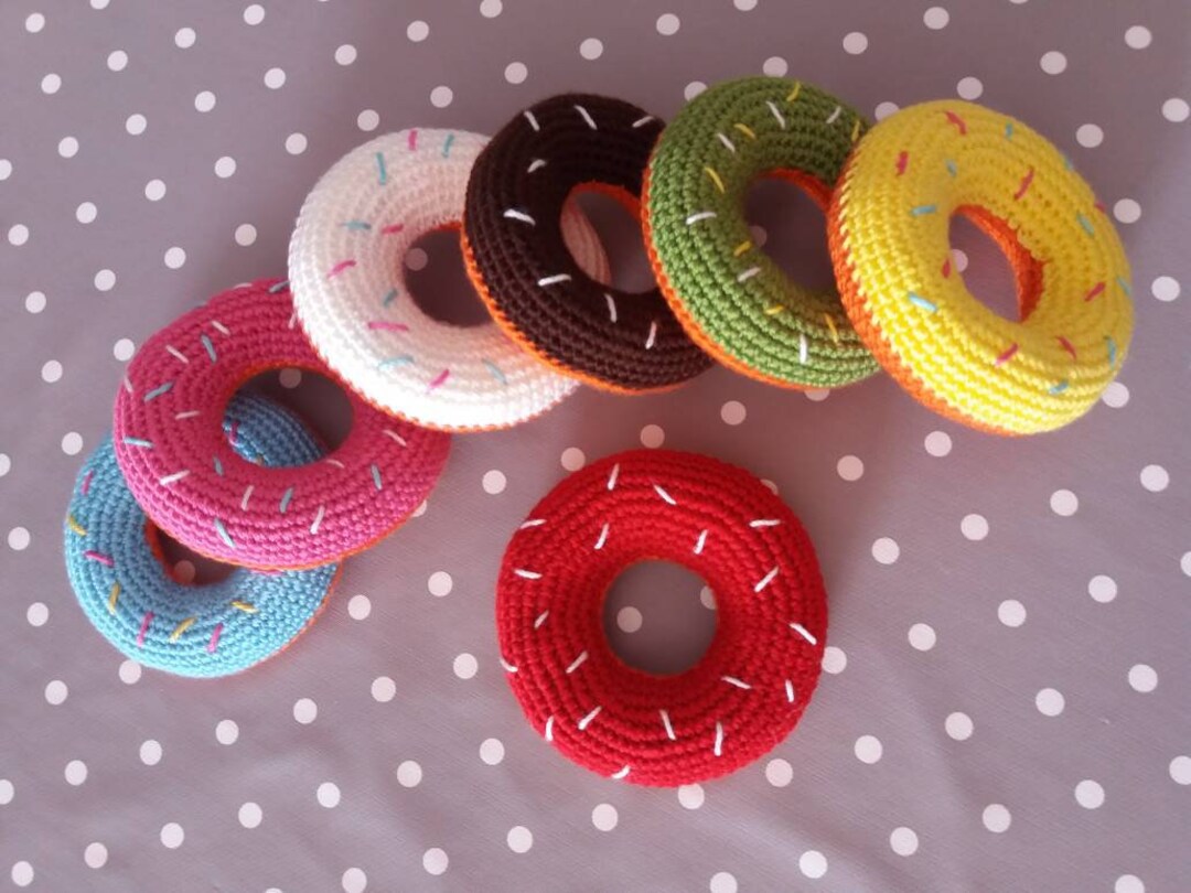 Donut Cat Toy With Catnip and Cotton Filling. Cat Lover Handmade Gift ...