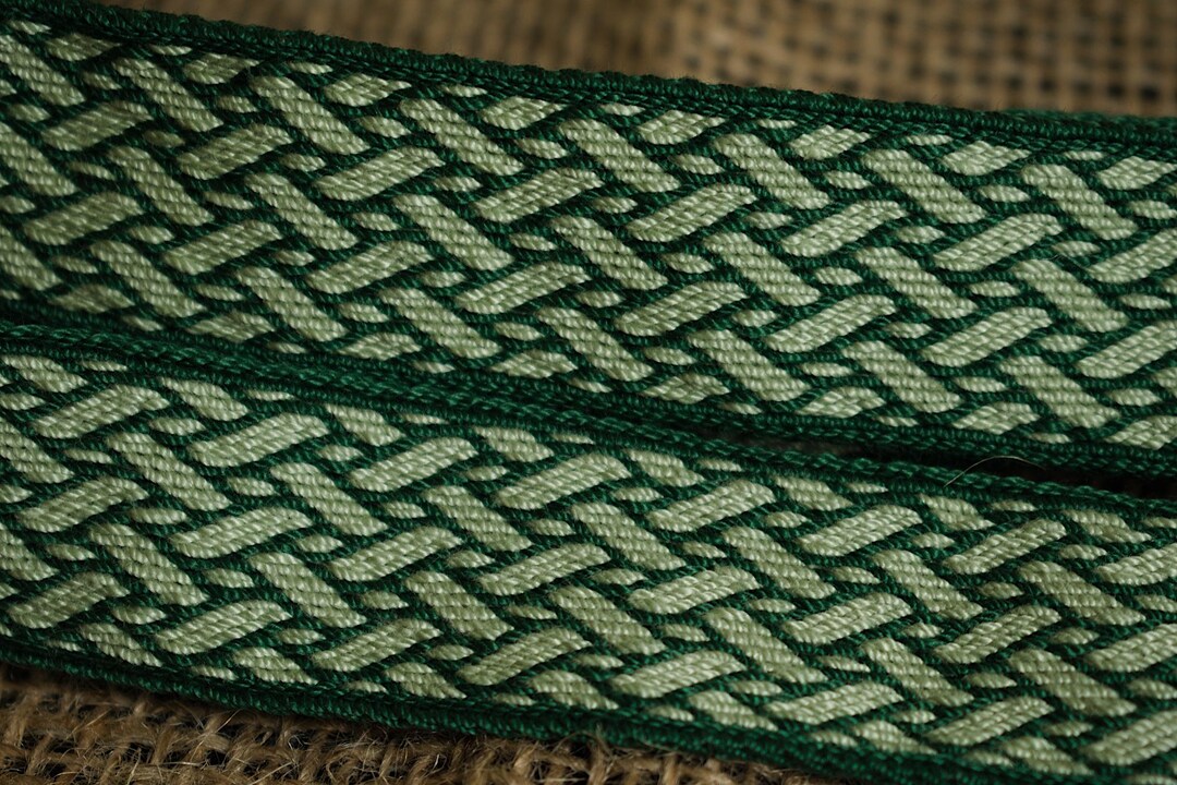 Tablet Border Cotton Green, Birka, Tablet Weaving - Etsy
