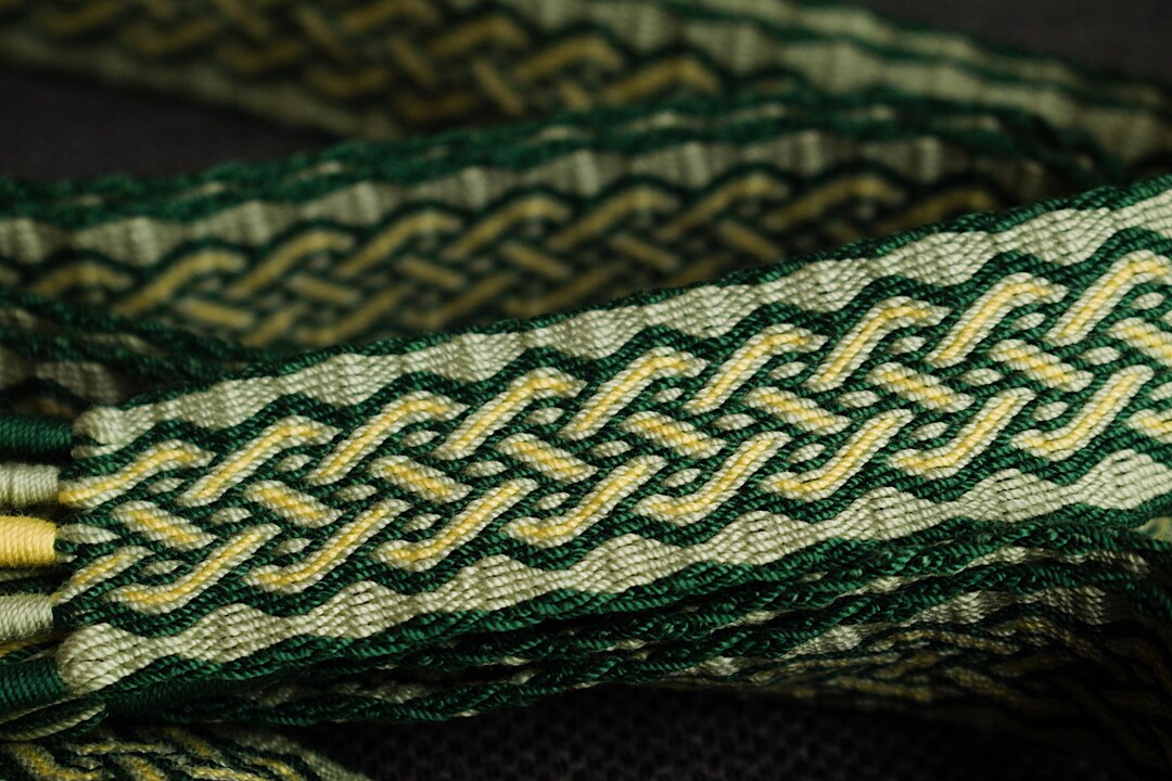 Tablet Weaving Trim With a Cable Pattern, in Your Desired Color, Tablet ...