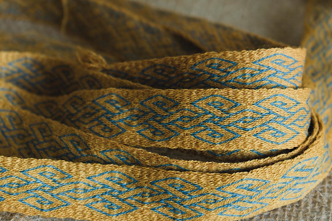 Tablet Weaving Trim With Knot Pattern, in Desired Color, Tablet Weaving ...