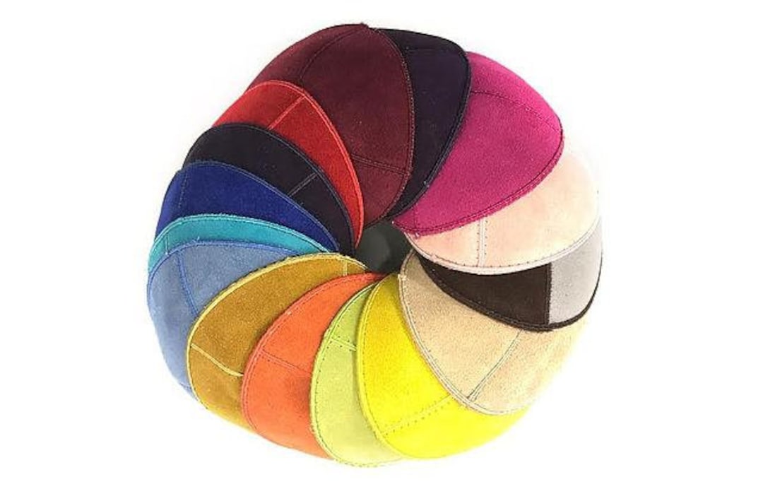 Personalised Suede Kippah, Kippa, Yarmulka, Kippot, Kipa, Skull Cap in ...