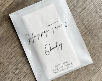 Any Design Personalised Wedding Tissue Packs Personalised Wedding ...